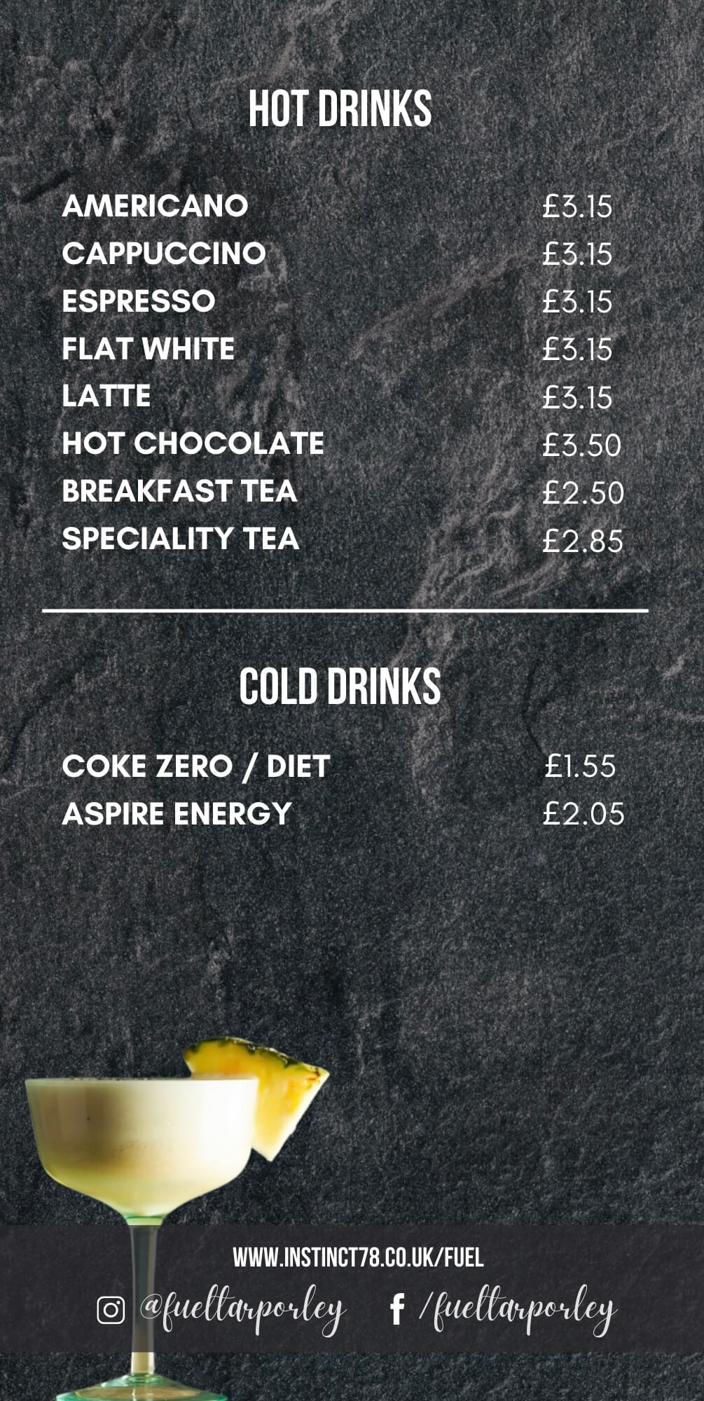 Fuel health food Cafe at Instinct Gym & Wellbeing in Tarporley, Cheshire