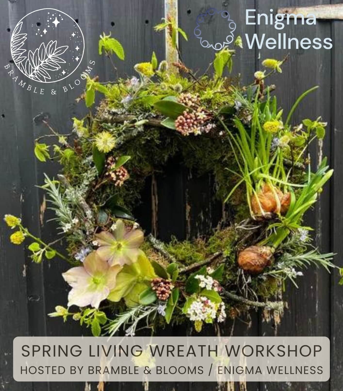 Bramble & Blooms Spring Living Wreath Workshop - Instinct @ 78